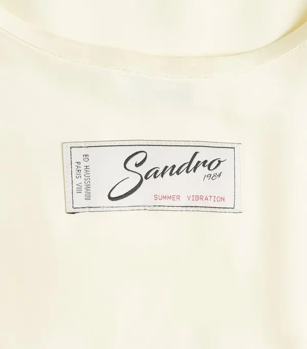 Sandro Lace-trimmed Top