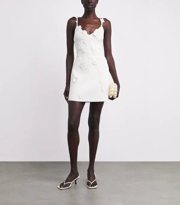 Cult Gaia Crochet Flora Mini Dress