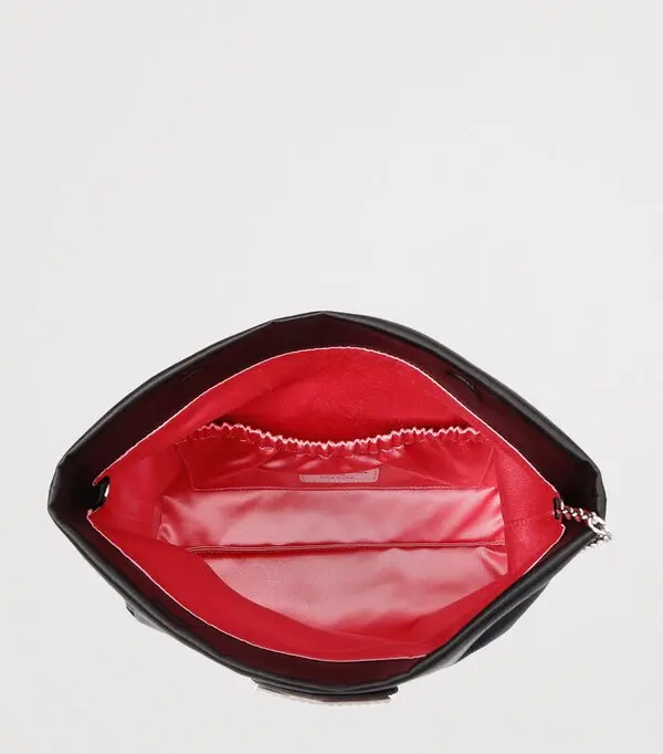 ROGER VIVIER Satin Trompette Pouch