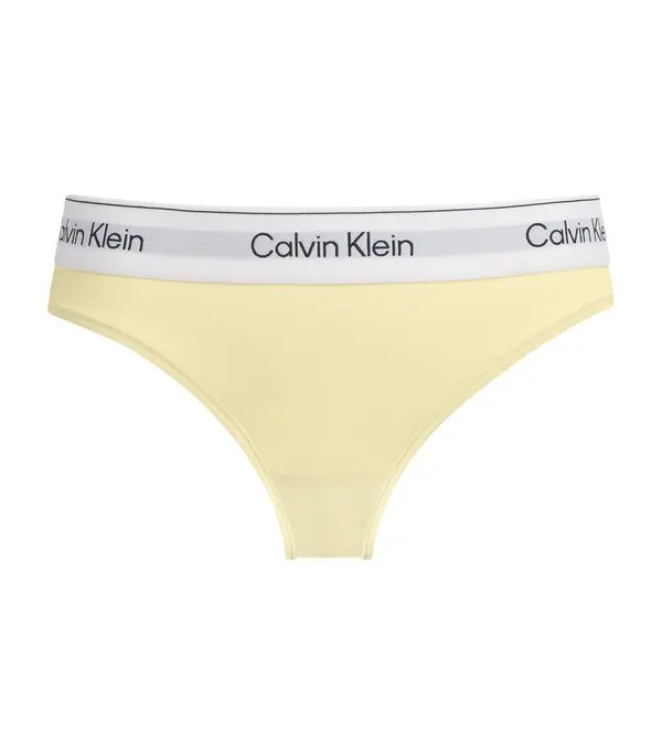 Calvin Klein Cotton-modal Icon Brazilian Briefs - Yellow