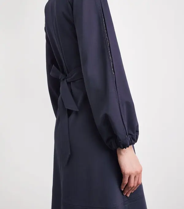 Fabiana Filippi Crepe Wrap Midi Dress