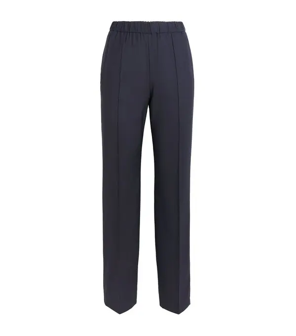 Fabiana Filippi Wool-blend Tailored Trousers - Navy