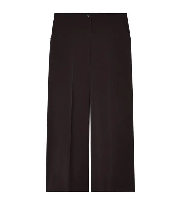 Marina Rinaldi Wide-leg Trousers - Black