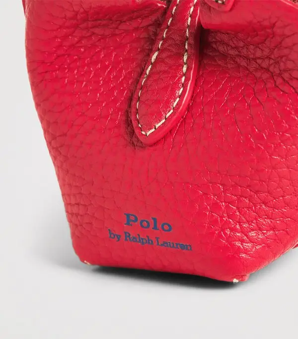 Polo Ralph Lauren Calfskin Polo Play Bag Charm - Red