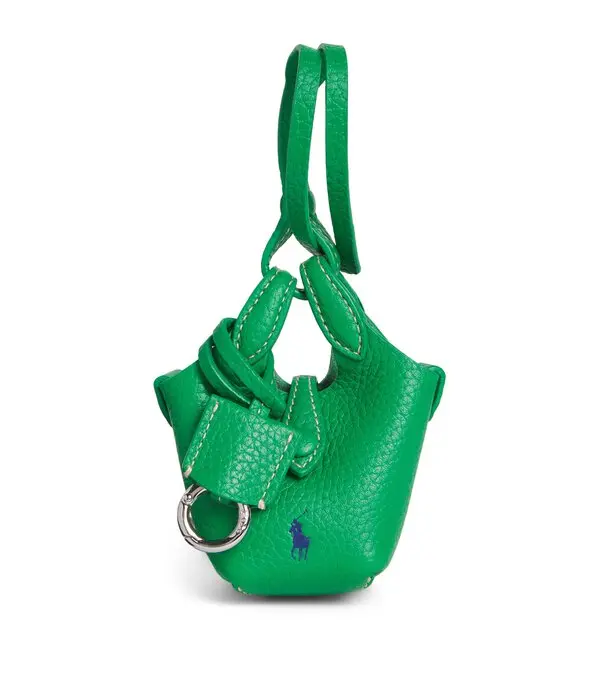 Polo Ralph Lauren Calfskin Polo Play Bag Charm - Green