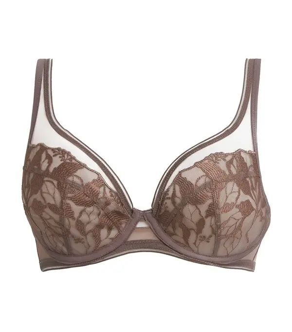 Maison Lejaby Lace Sin Underwired Bra - Brown