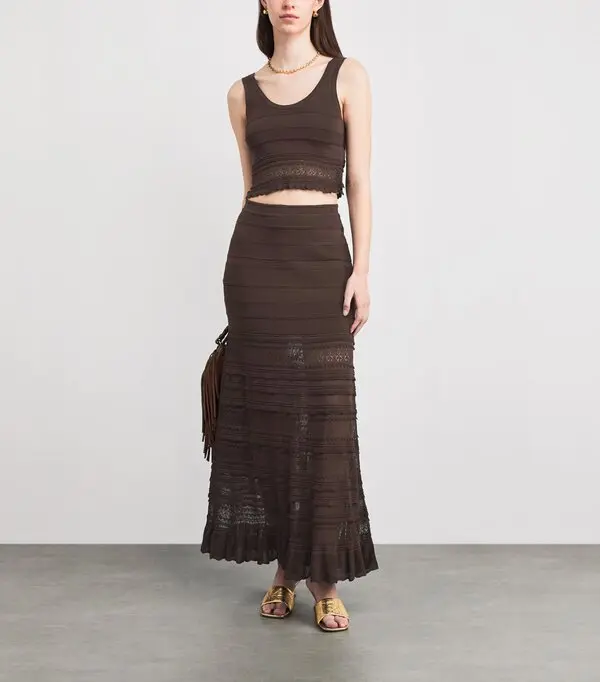 Sandro Panelled Maxi Skirt