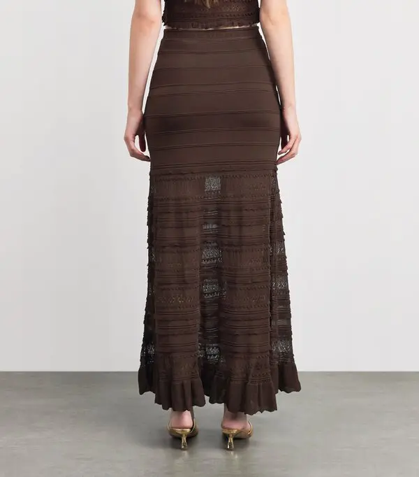 Sandro Panelled Maxi Skirt
