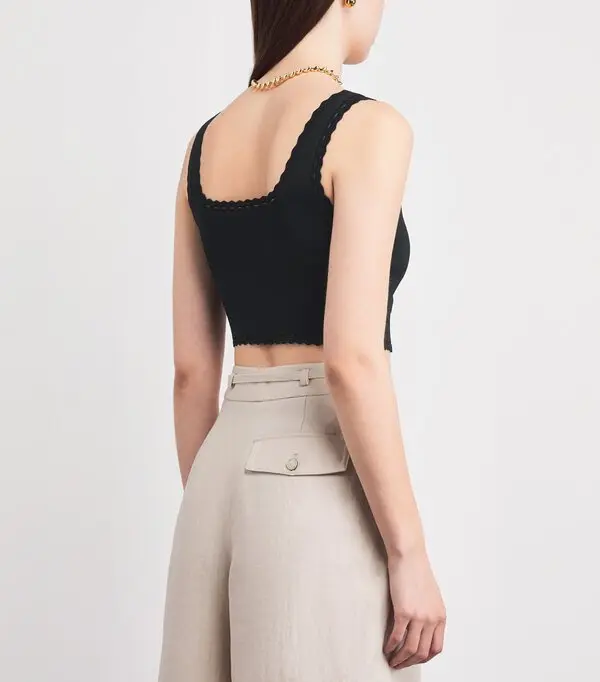 Sandro Knitted Crop Top