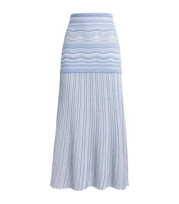 Sandro Metallised Maxi Skirt