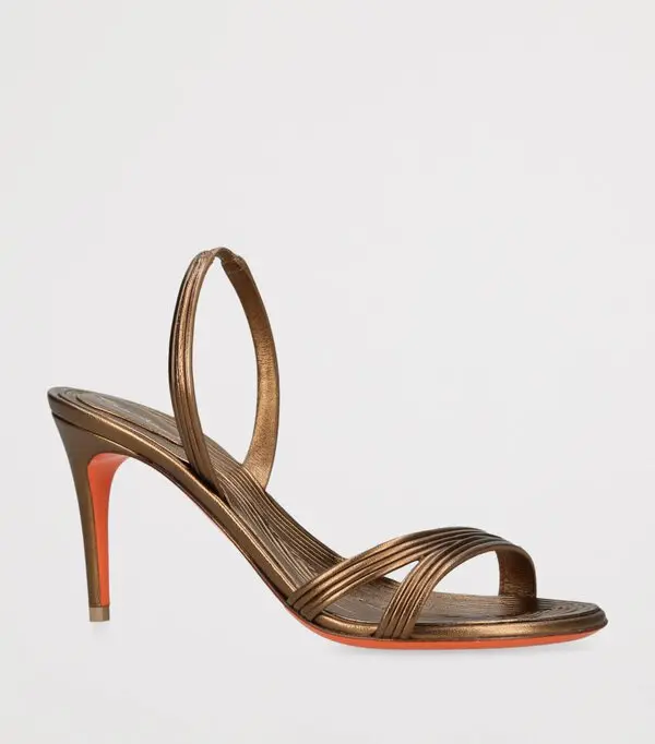 Santoni Leather Serpentine Sandals 85