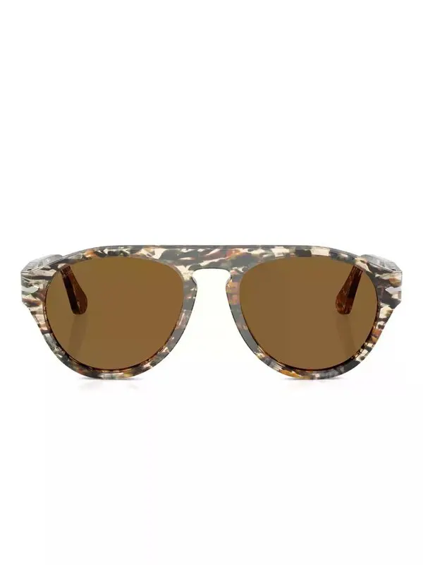 Persol Pilot Frame Sunglasses - Brown