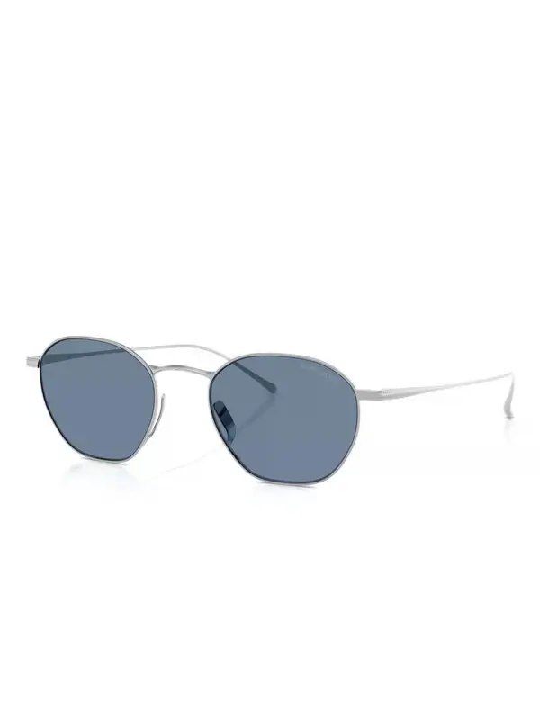 Giorgio Armani Titanium Round-frame Sunglasses