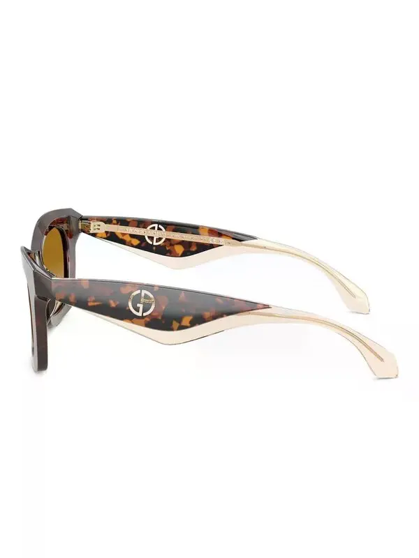 Giorgio Armani Square-frame Sunglasses - Brown