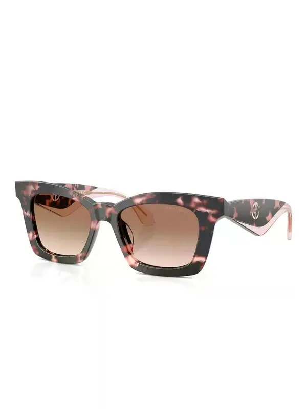 Giorgio Armani Square-frame Sunglasses - Brown