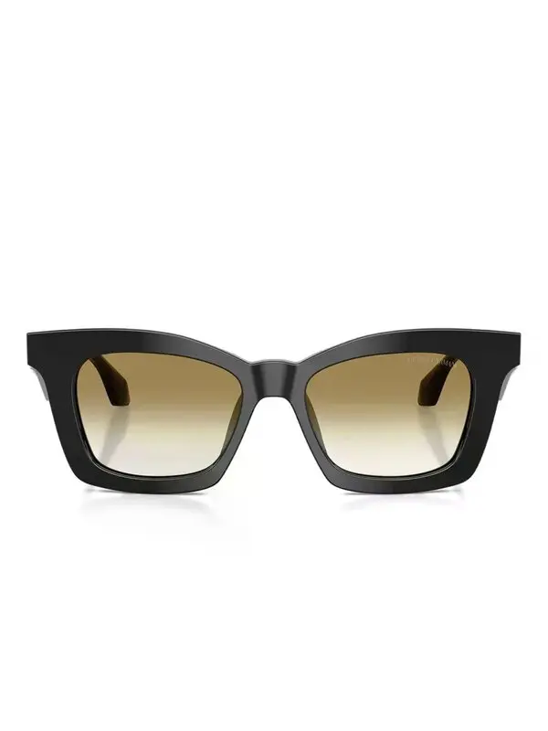 Giorgio Armani Geometric-frame Sunglasses - Black