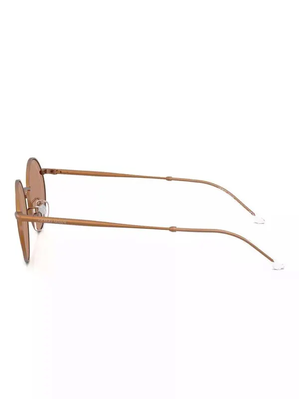 Giorgio Armani Oval-frame Metal Sunglasses