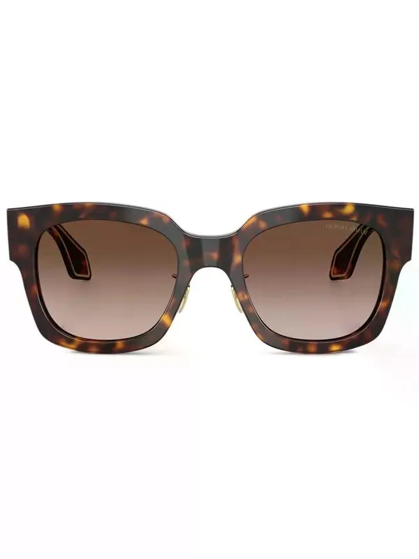 Giorgio Armani Square Frame Sunglasses - Brown