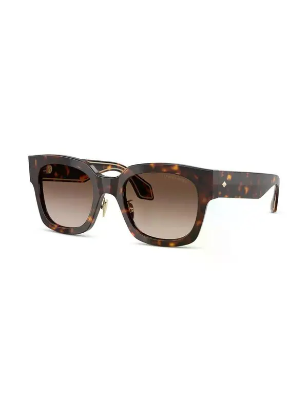 Giorgio Armani Square Frame Sunglasses - Brown
