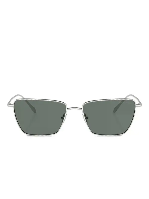 Giorgio Armani Geometric-frame Sunglasses - Grey