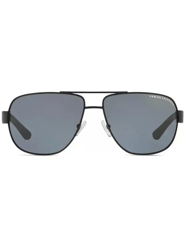 Armani Exchange Pilot-frame Sunglasses - Black