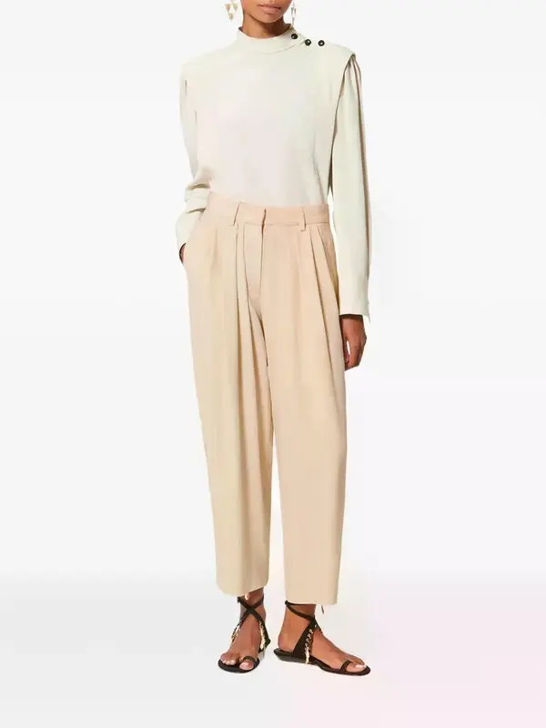Isabel Marant Étoile Janice Pleated Trousers - Neutrals