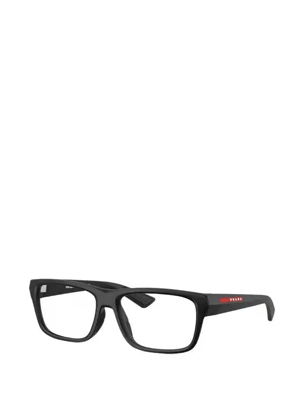 Prada Ps 02tv Rectangle Eyeglasses - Black