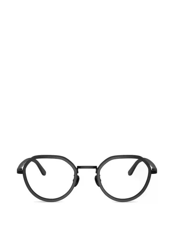 Giorgio Armani Round Frame Eyeglasses - Black