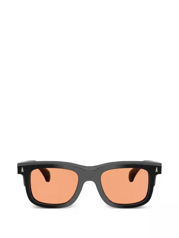 Moncler Shiny Square Sunglasses - Black