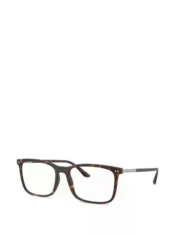 Giorgio Armani Square Frame Eyeglasses - Brown
