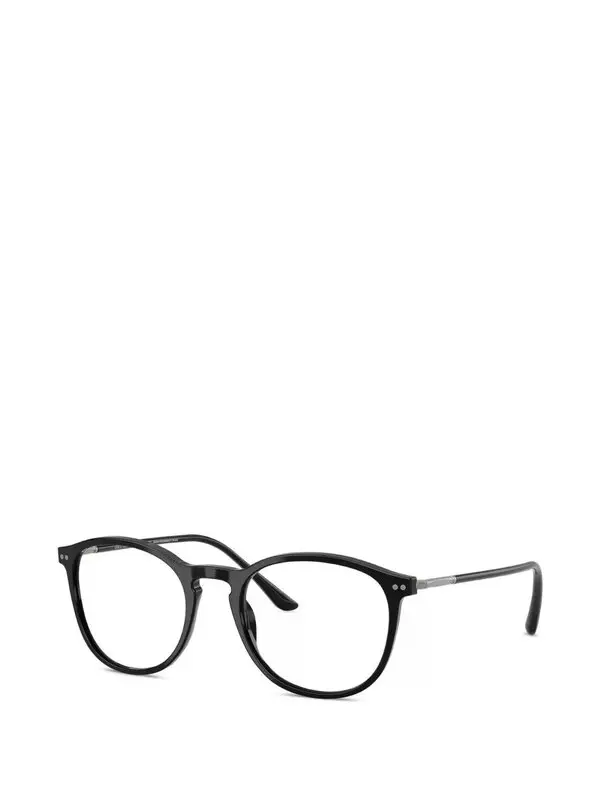 Giorgio Armani Round-frame Eyeglasses - Black