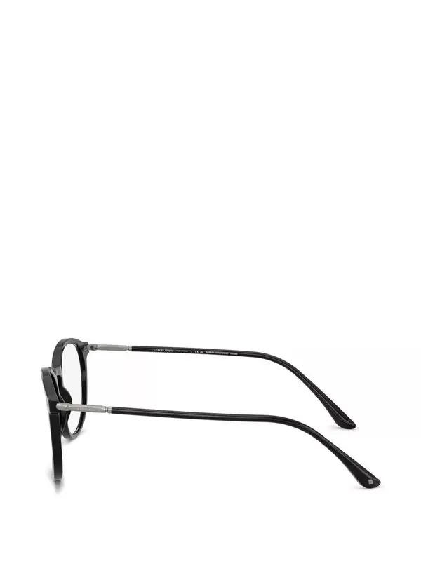 Giorgio Armani Round-frame Eyeglasses - Black