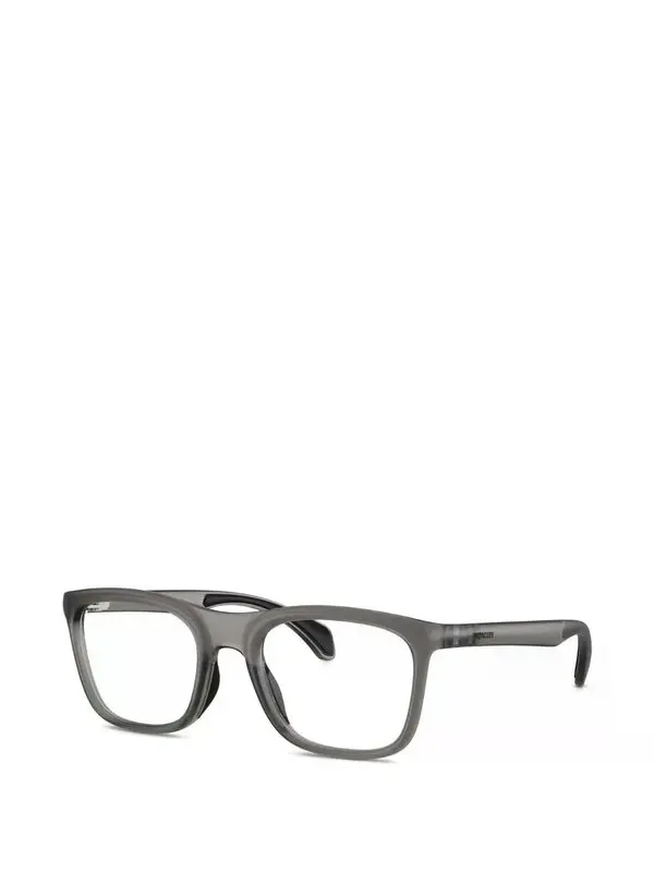 Moncler Matte Square-frame Glasses - Grey