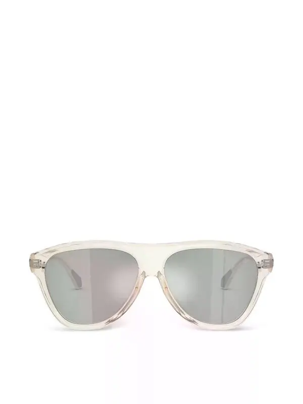 Moncler Incline Geometric-frame Sunglasses - Neutrals
