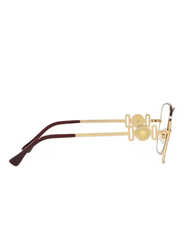 Versace Embellished Round-frame Glasses