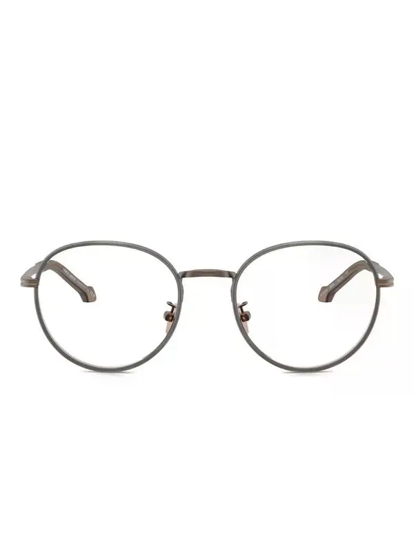 Giorgio Armani Round-frame Glasses - Brown