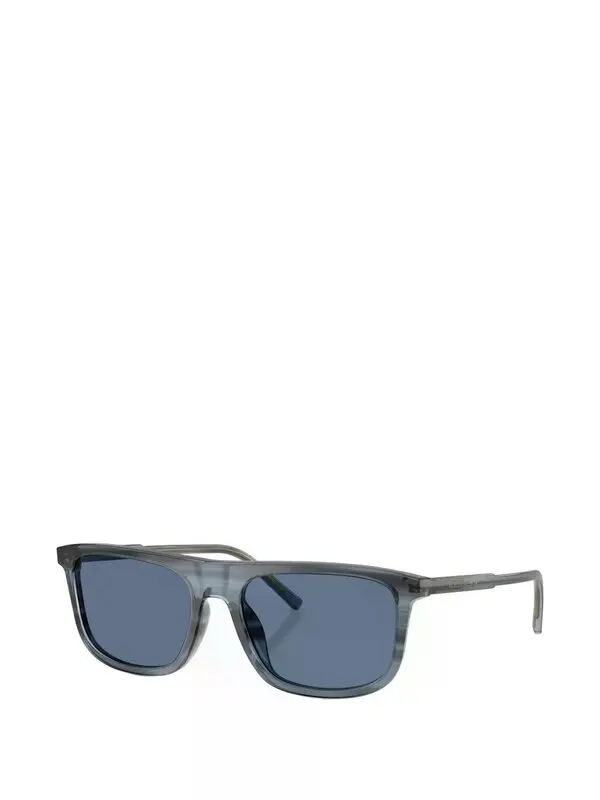 Dolce & Gabbana Striped Rectangle-frame Sunglasses