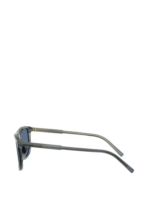 Dolce & Gabbana Striped Rectangle-frame Sunglasses