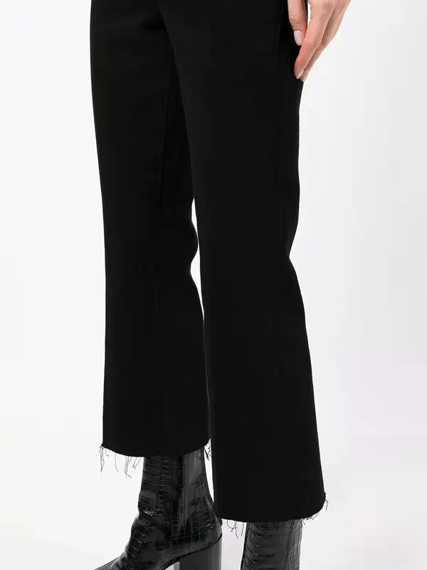 L'Agence Cropped Straight-leg Trousers