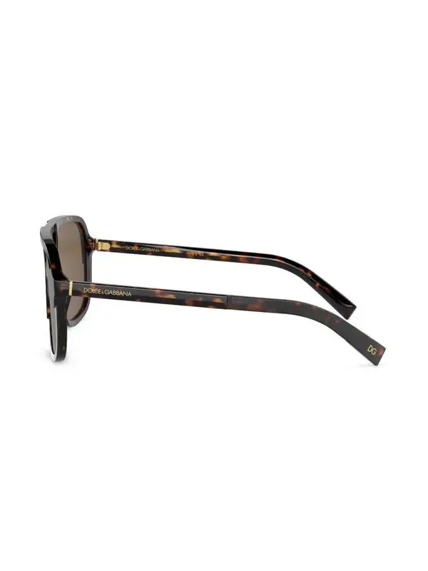 Dolce & Gabbana Tortoiseshell Aviator Sunglasses
