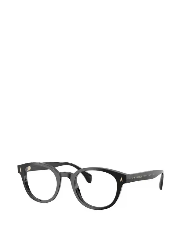 Moncler Round Frame Glasses - Black