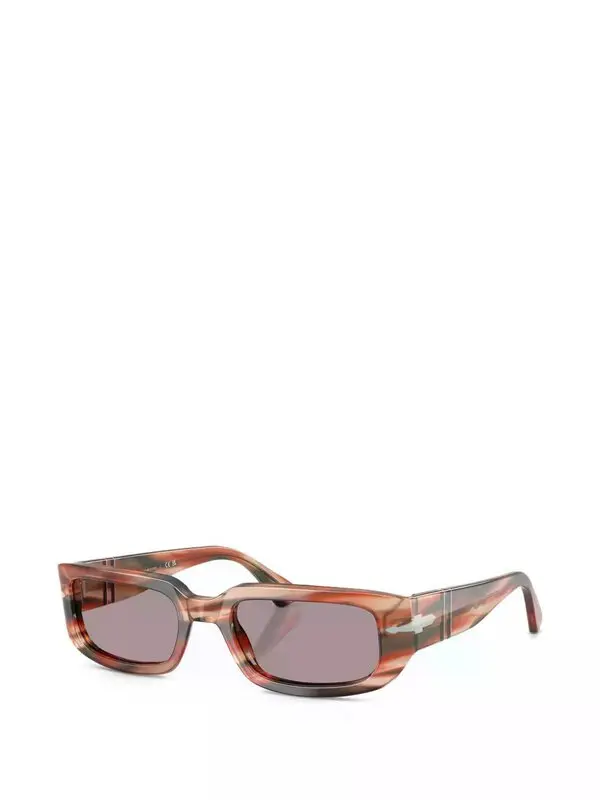 Persol Mel Striped Rectangle Sunglasses