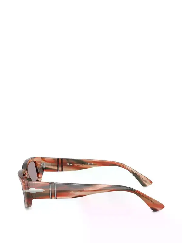 Persol Mel Striped Rectangle Sunglasses