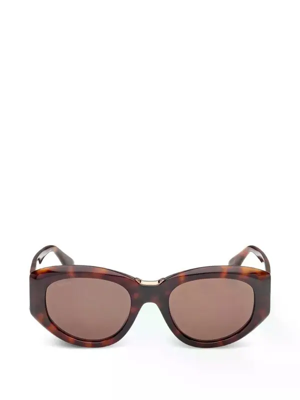 Max Mara Oval Frame Sunglasses - Brown
