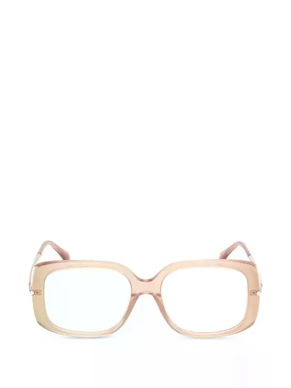 Max Mara Square-frame Eyeglasses - Neutrals