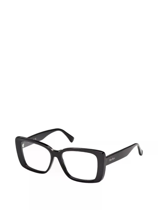 Max Mara Rectangle-frame Glasses - Black