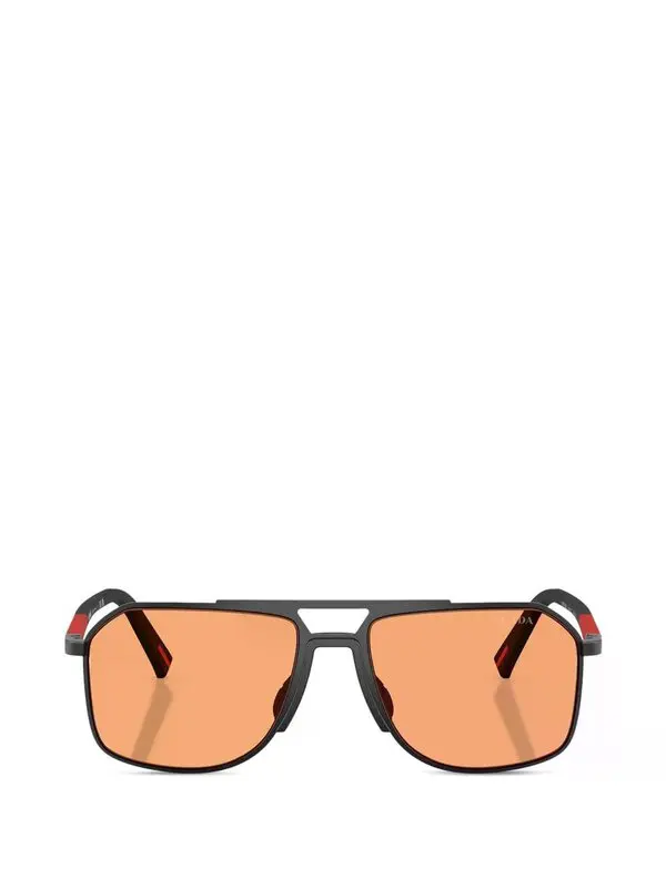 Prada Rectangle-frame Sunglasses - Black