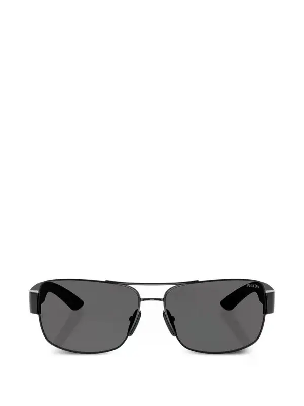 Prada Rectangle-frame Sunglasses - Black