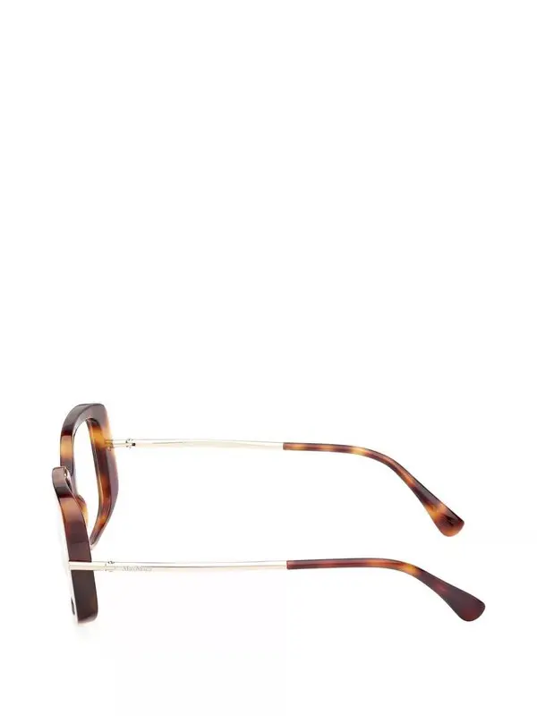 Max Mara Geometric-frame Eyeglasses - Brown
