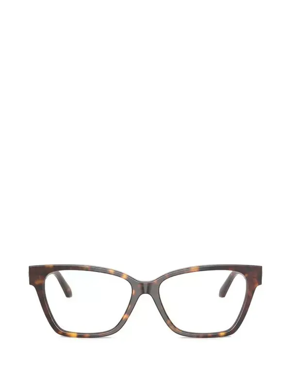 Versace Square Frame Eyeglasses - Brown